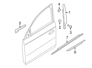 2009-2016 Audi Door Applique 8K0-837-901-M-5FQ | Audi USA Parts