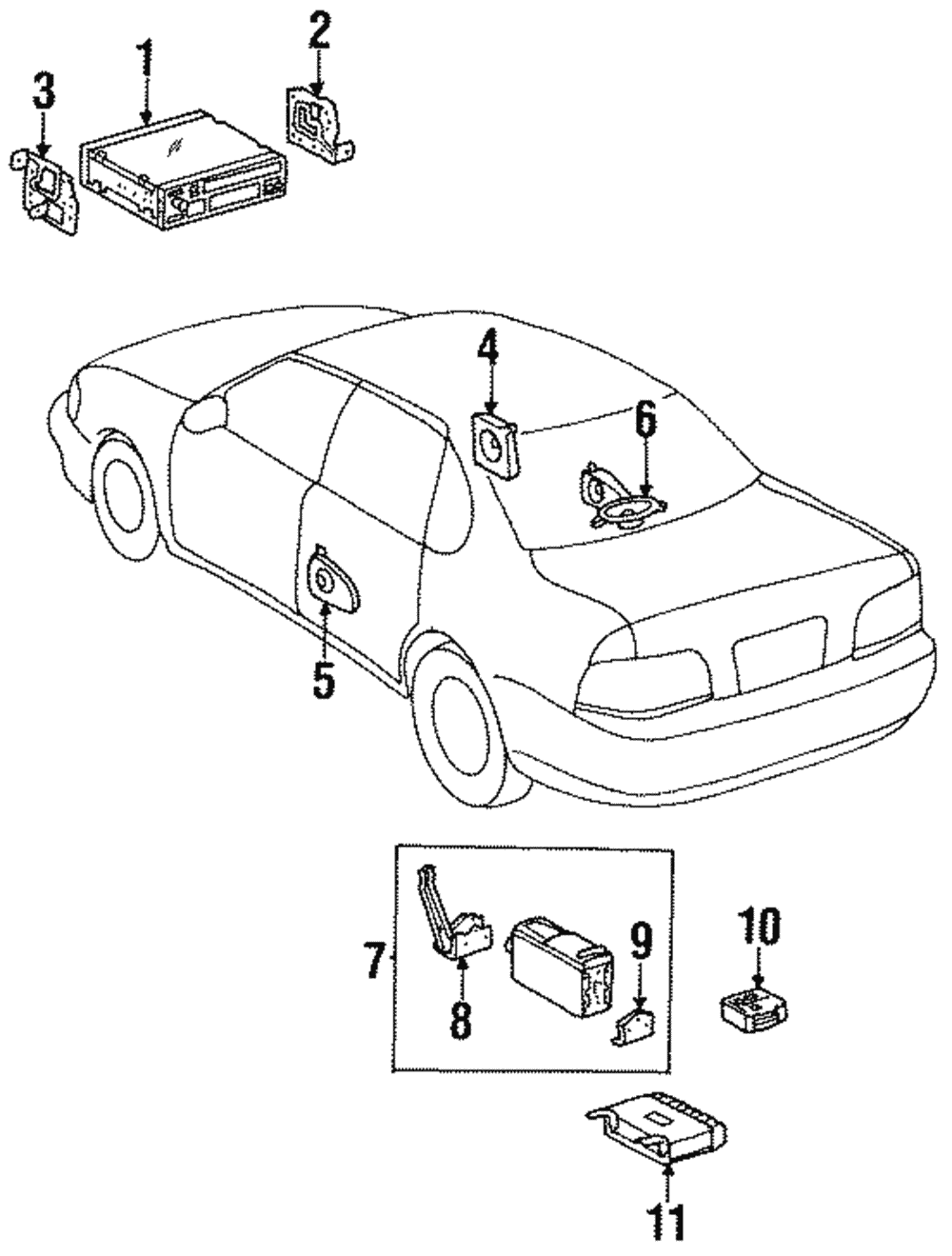 86280-AC020 - 1995-1997 Toyota Avalon - Amplifier | Sparks Parts