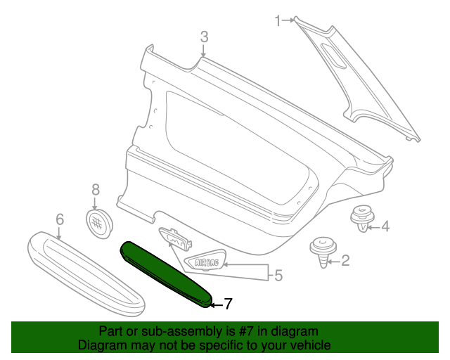 Genuine BMW 51-43-8-249-474 | Armrest Pad | FREE Shipping on Most ...