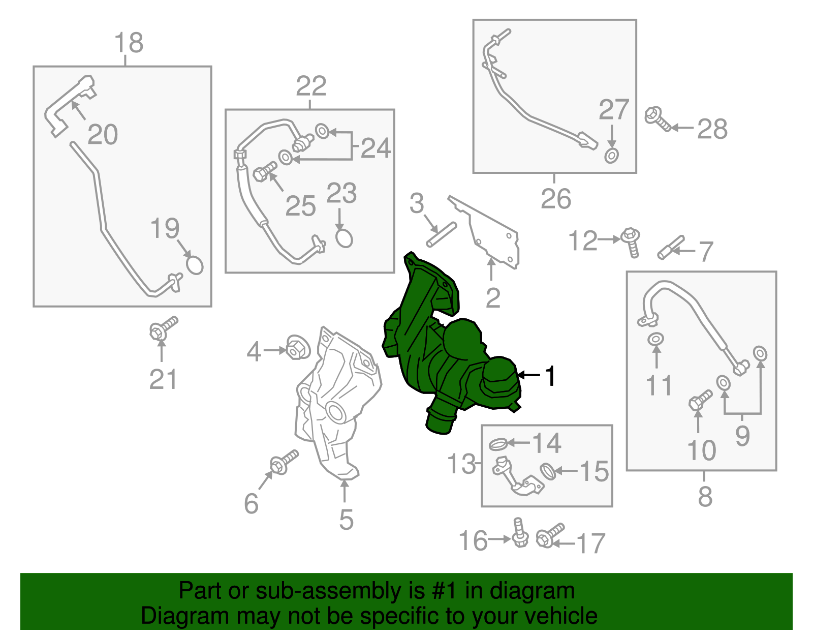 F2GZ-6K682-C - Turbocharger 2015-2020 Ford | Ford Parts Center