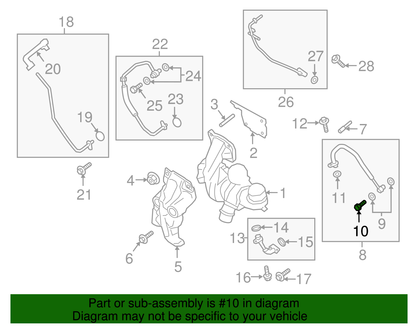 2015-2023 Ford Oil Inlet Tube Bolt EJ7Z-00812-B | OEM Parts Online