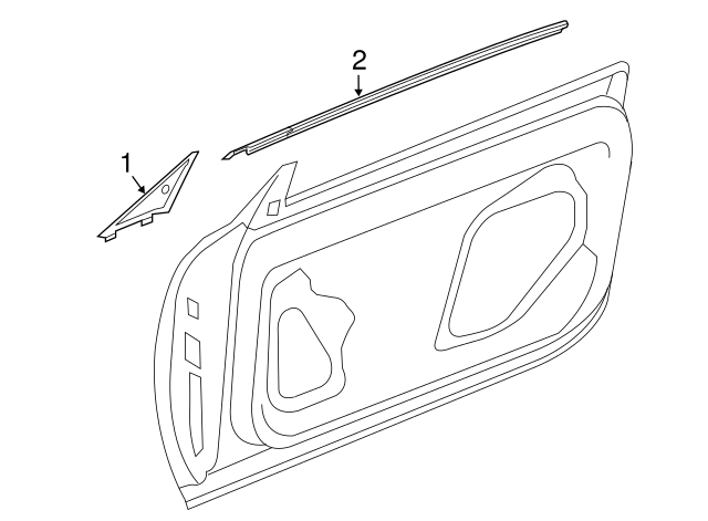 206-690-75-00 - Window Trim 2022-2024 Mercedes-Benz | AutoNation Parts