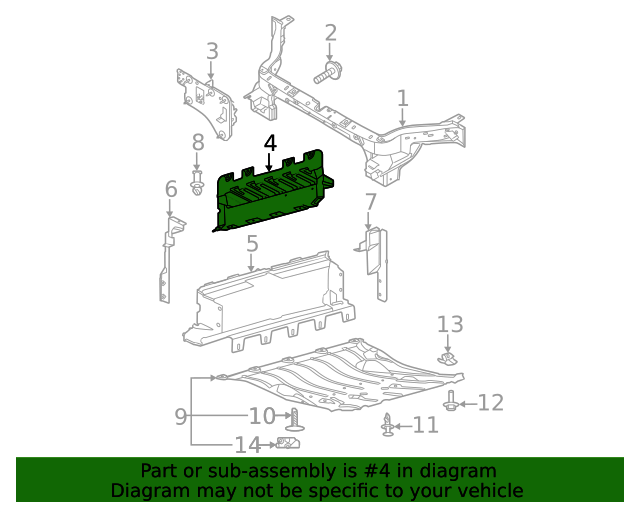 2021-2023 Ford Mustang Mach-E Upper Deflector LJ9Z-8312-A | OEM Parts ...