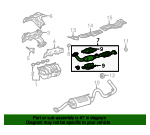 Genuine Toyota Converter & Pipe part# 17410-0C150 for 2013-2016 Toyota ...