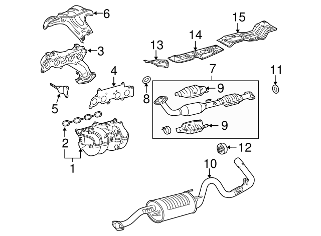 2013-2016 Toyota Tacoma Converter & Pipe 17410-0C150 | Toyota Express Parts