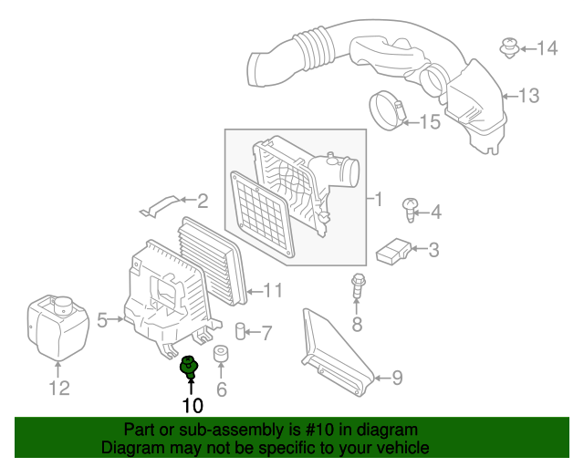 2015-2024 Subaru Air Inlet Duct Clip 909140073 | Subaru Parts Store