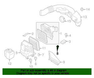 2006-2023 Subaru Air Cleaner Body Mount Bolt 901120126 | TascaParts.com