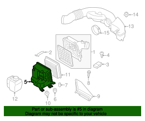 2015-2019 Subaru Air Cleaner Body 46052AL00B | Subaru Parts For You