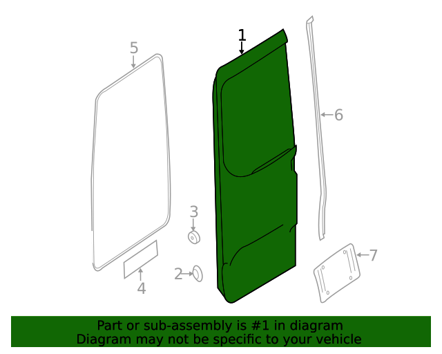 9077405100 - Door Shell 2019-2024 Mercedes-Benz | Mercedes-Benz USA Parts