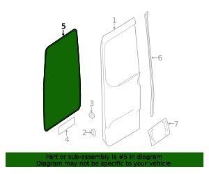 Genuine OEM Body Weather-Strip | 907-725-03-00 | Fits Select 2019-2024 ...