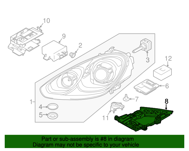 OEM Porsche Mount Assembly (95863152101) 2015-2018 Porsche Cayenne ...