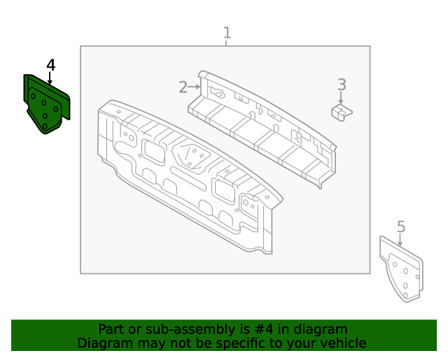 2018-2024 Mitsubishi Eclipse Cross Rear Body Extension 5281A610 ...