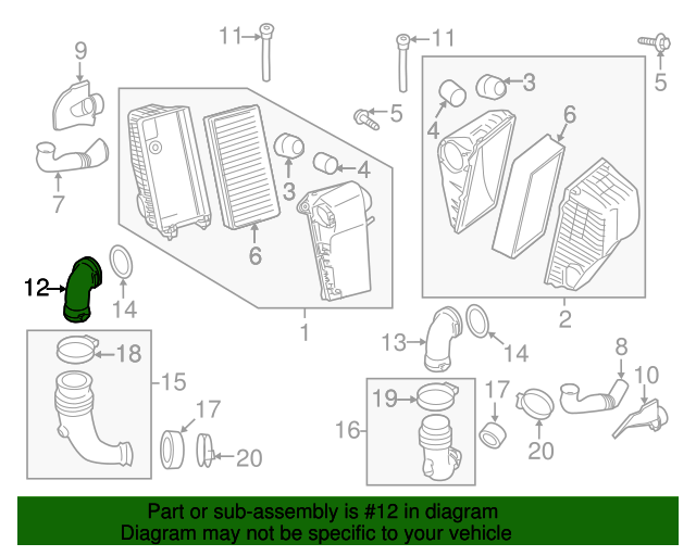 2011-2018 Porsche Cayenne Connector Pipe 958-110-114-50 | Porsche Marin