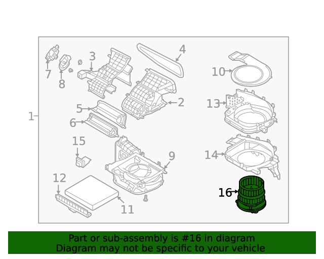 97113-P2000 - Blower Motor 2021-2023 Hyundai Santa Fe | AutoNationParts.com