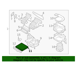 Filter Air Conditioner KLC79-AC001 | OEM Hyundai Parts