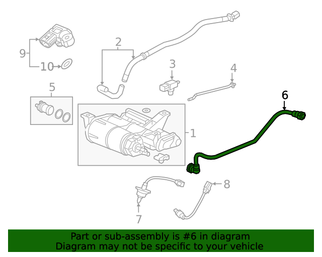 17725-TBA-A01 - Vent Tube 2016-2021 Honda Civic | Honda Parts Online