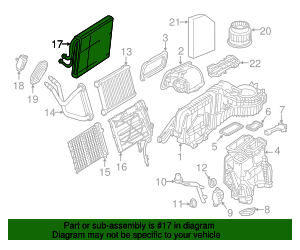 205-830-99-04 - A/C Evaporator Core 2016-2023 Mercedes-Benz ...