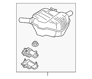 4G0-253-609-CJ - Rear Muffler 2016-2018 Audi | Audi OEM Parts