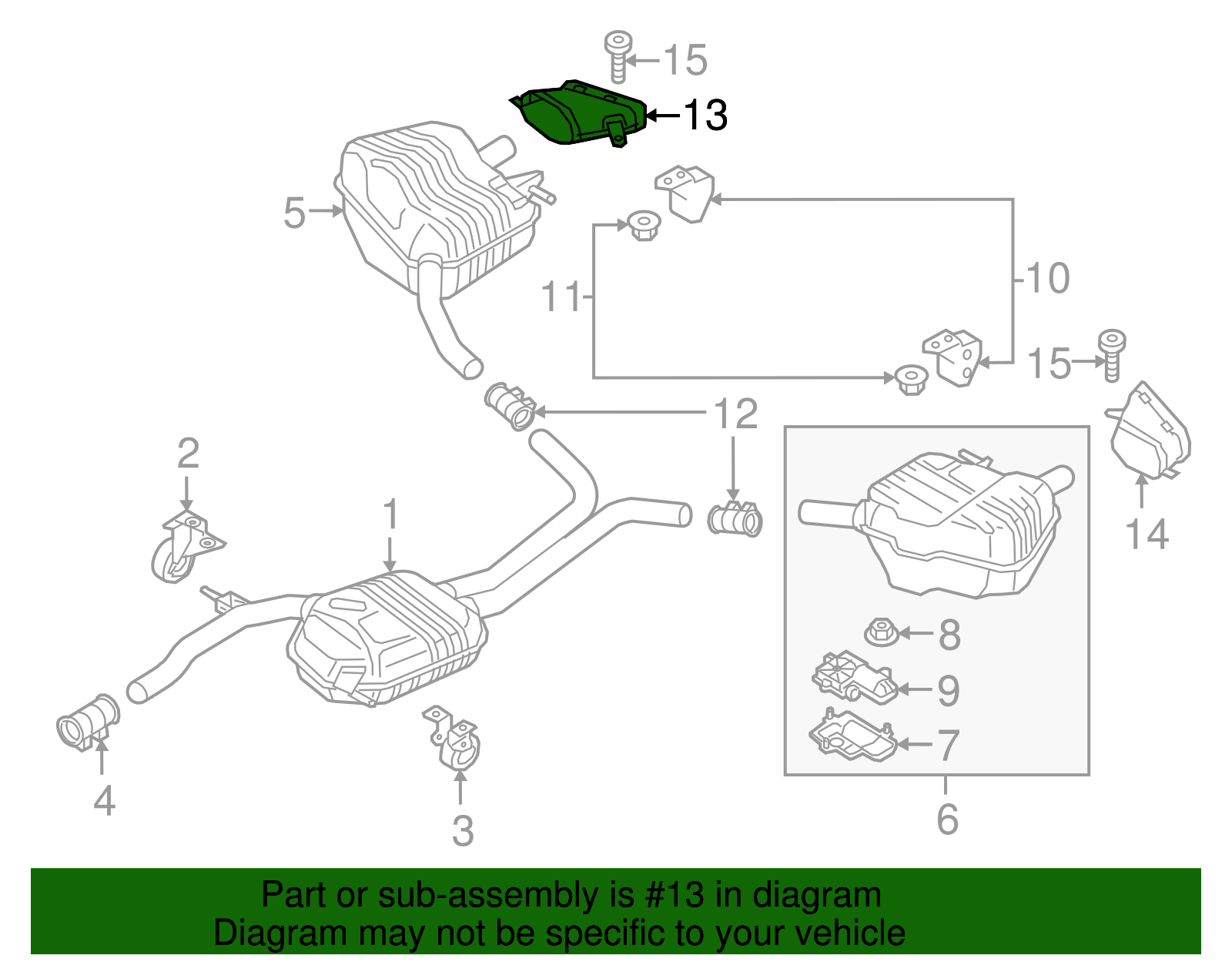 4G0-253-826-A - Tail Pipe Extension 2016-2018 Audi | Audi OEM Parts