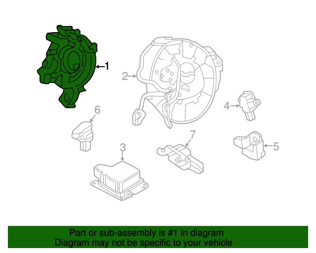 FT4Z-14A664-D - Clock Spring - 2015-2024 Ford | Lasco Auto Parts