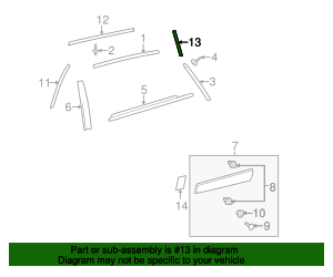 2009-2015 Toyota Venza Stripe 75923-0T010 | Toyota Parts Center