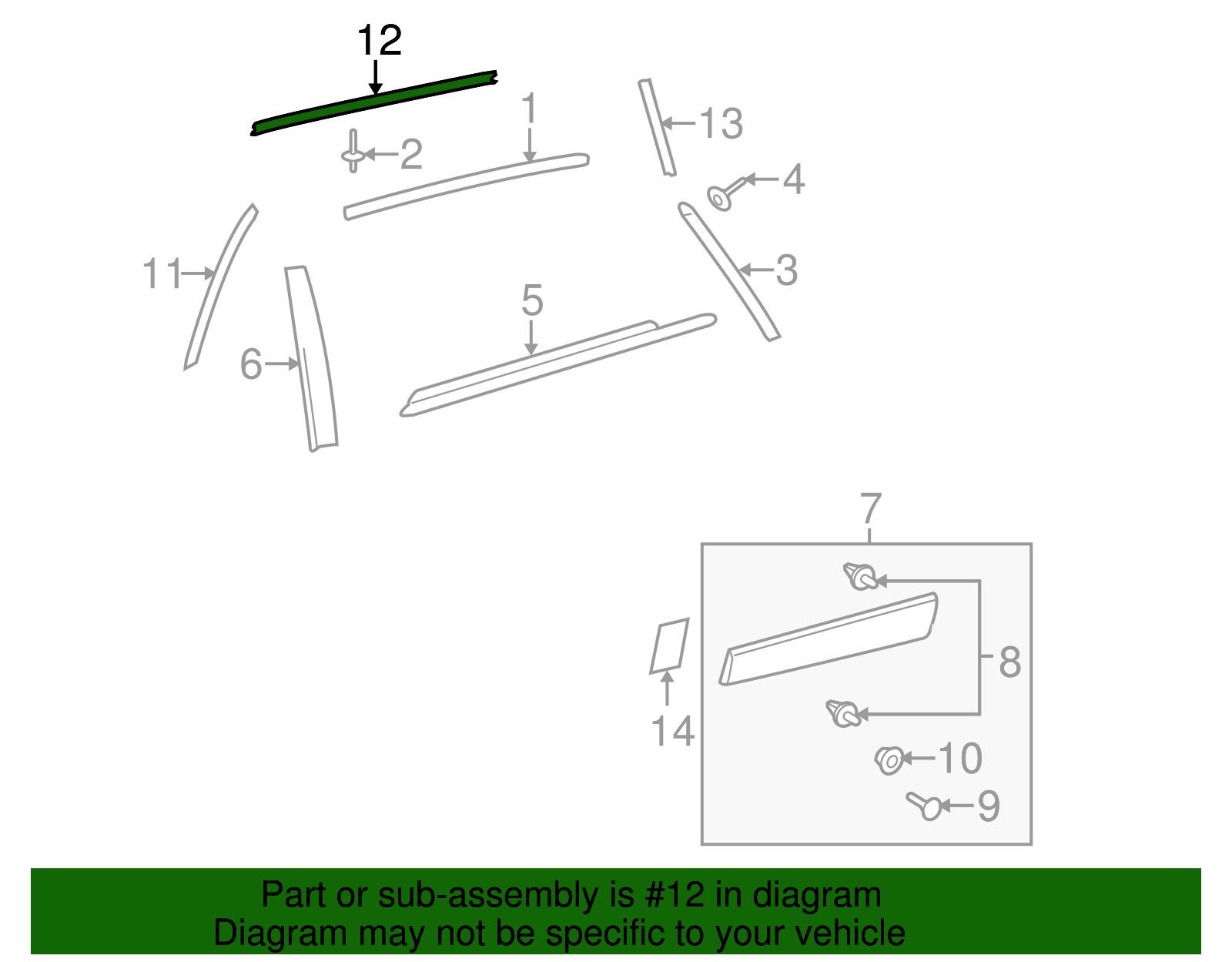 2009-2015 Toyota Venza Stripe 75988-0T010 | Toyota San Diego Parts