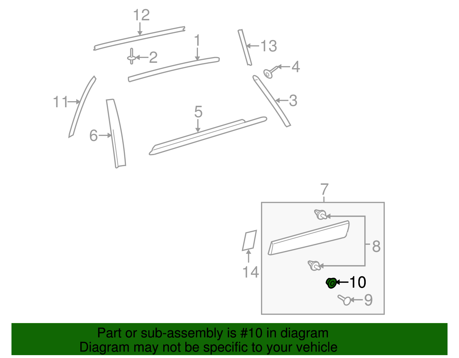 2003-2022 Toyota Backup Lamp Assembly Nut 90080-17189 | Toyota Parts Center
