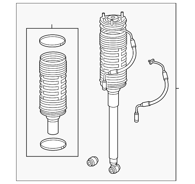 217-320-66-01-89 - Air Suspension Strut Mercedes-Benz USA Parts