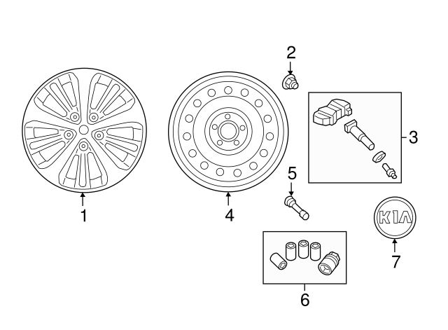 52910-C5610 - Wheel, Alloy 2019-2020 Kia Sorento | Kia.Parts Store