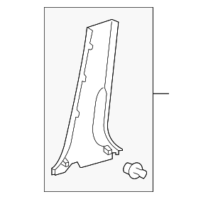 62414-12330-B0 - Garnish Center Pillar 2013-2015 Scion xB | Bam ...