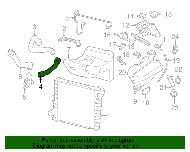 991-106-636-01 - Radiator Coolant Hose 2014-2019 Porsche 911 ...
