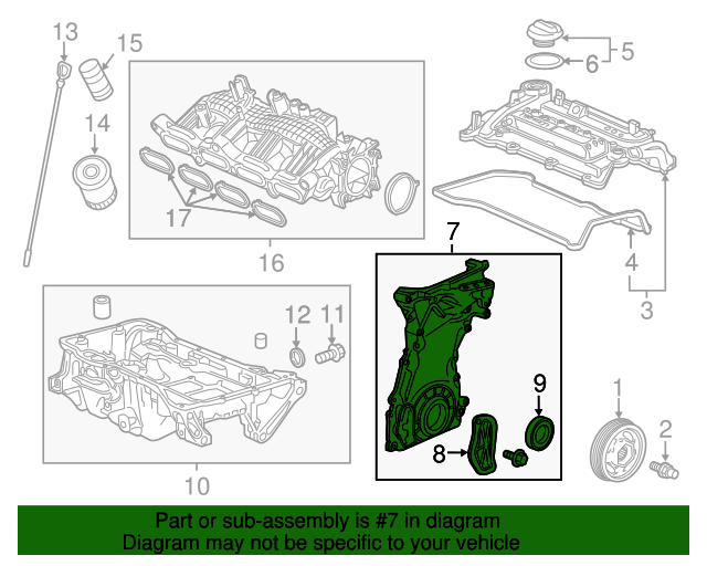 OEM 2016-2020 Honda Case Assembly, Chain 11410-59B-000 | Majestic Honda ...