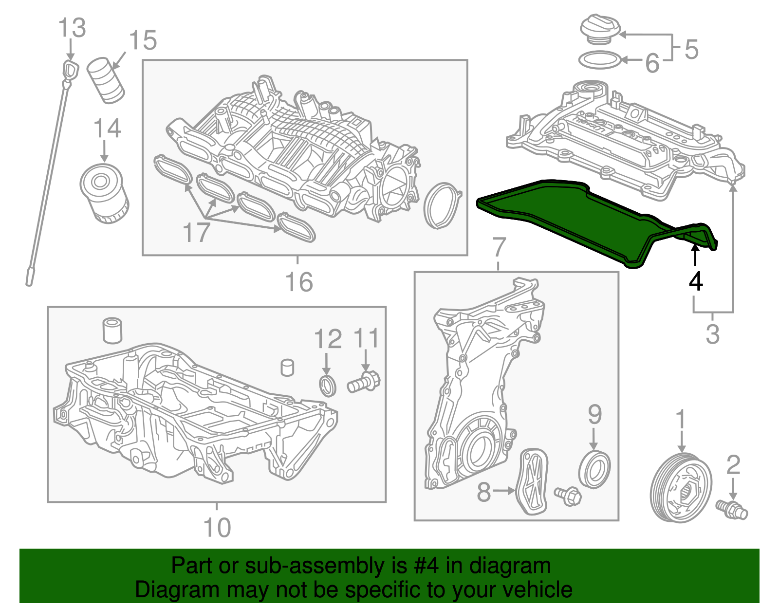 12341-59B-013 - Valve Cover Gasket 2016-2025 Honda | Honda Parts Online