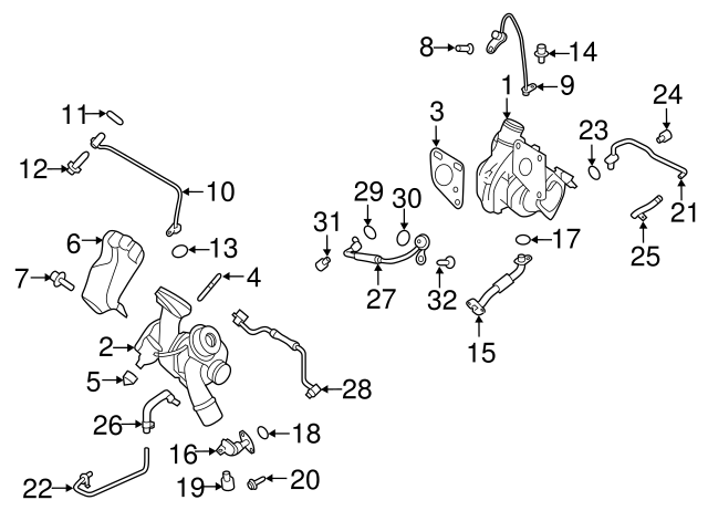 2015-2024 Ford Water Outlet Upper Bolt -W503293-S437 | TascaParts.com