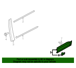 2012-2017 Volkswagen Lower Molding 5N0-854-950-C-GRU | VW Direct Parts