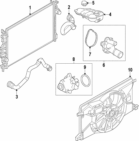 Cooling System for 2014 Ford Focus | TascaParts.com