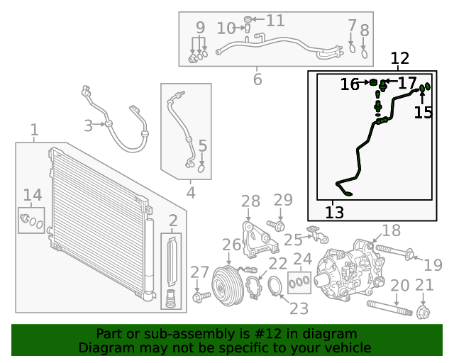 2018-2023 Toyota Liquid Line 88710-06490 | OEM Parts Online
