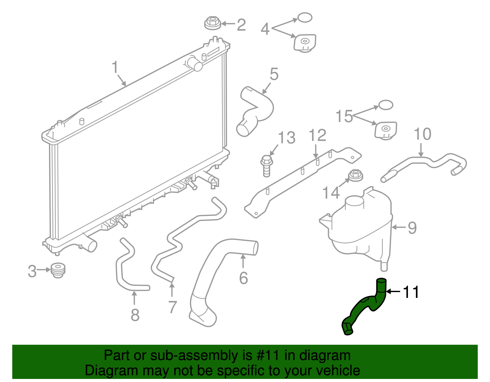 21742-5CF0A - High-Quality Reservoir Hose for 2016-2020 Infiniti ...