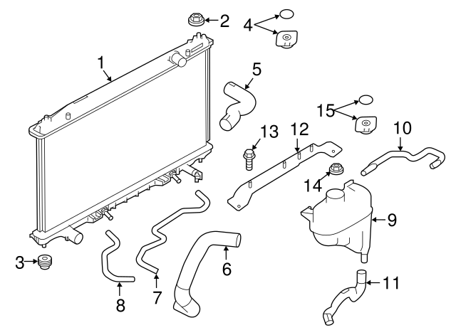 21710-5CF0A - Reservoir Tank 2016-2020 Infiniti | Infiniti Wholesale Direct