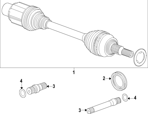 Axle Shafts & Joints for 2024 Chevrolet Equinox EV | GMPartsDirect.com