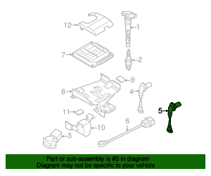 2005-2014 Volkswagen Crankshaft Position Sensor 07K-906-433-B | OEM ...
