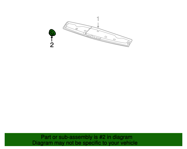2014-2020 Mopar Spoiler Nut 6511701AA | TascaParts.com