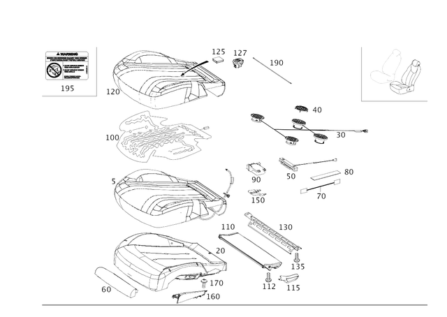 2014-2021 Mercedes-Benz Hose Line 222-800-09-15 | MB OEM Parts