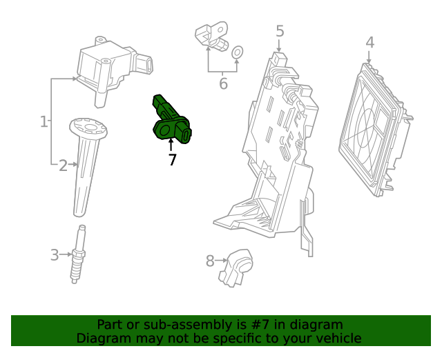2019-2024 GM Crankshaft Position Sensor 12706708 GM | GMPartsDirect.com