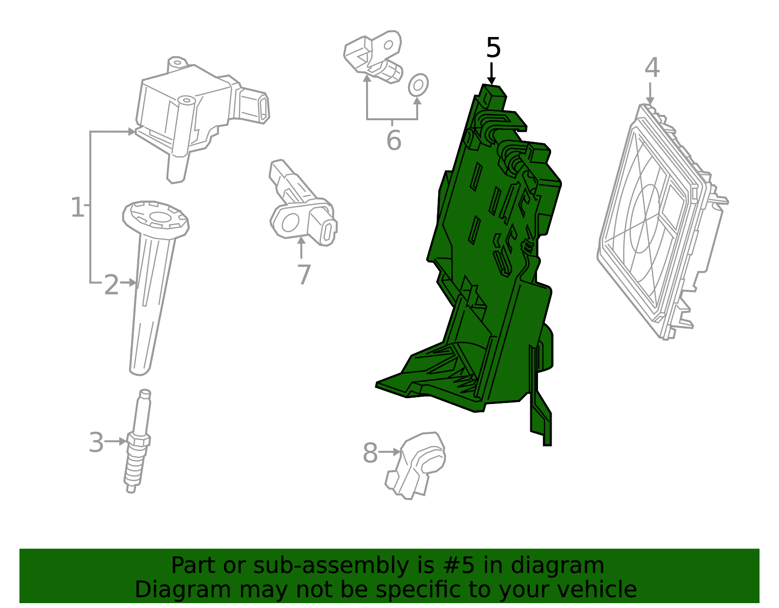 2019-2024 GM Engine Control Module Bracket 85122981 | OEM Parts Online