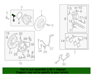 Genuine Bolt Hub for 2017-2020 Genesis | Part# 51752-B1000 | Hyundai ...