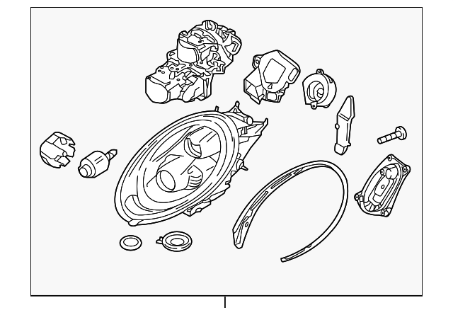 2017-2019 Porsche 911 Headlamp Assembly 991-631-275-23 | OEM Parts Online