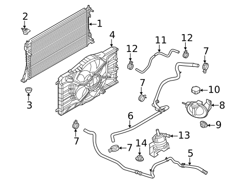 Radiator & Components for 2024 Ford Mustang Mach-E | Ford Parts Catalog