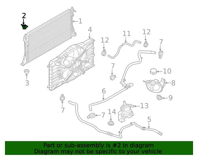 2021-2024 Ford Mustang Mach-E Radiator Assembly Upper Insulator LJ9Z ...