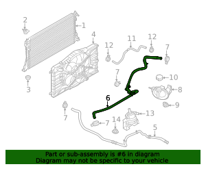 LJ9Z-8286-B - Outlet Hose 2021-2023 Ford Mustang Mach-E | Ford Parts Direct